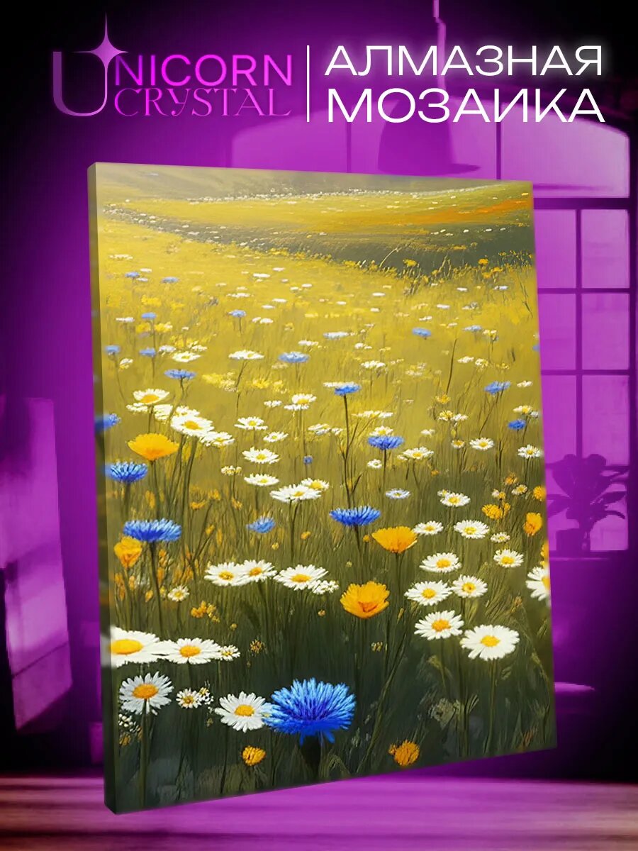 Алмазная мозаика Полевые цветы