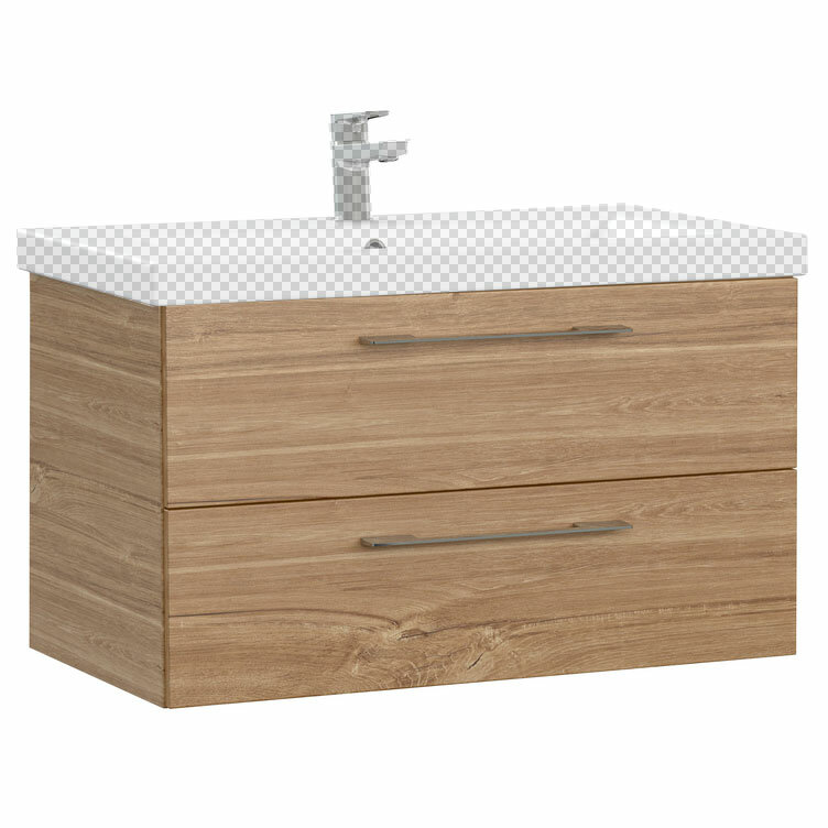 Тумба под раковину Cersanit Lara 80 64138 орех