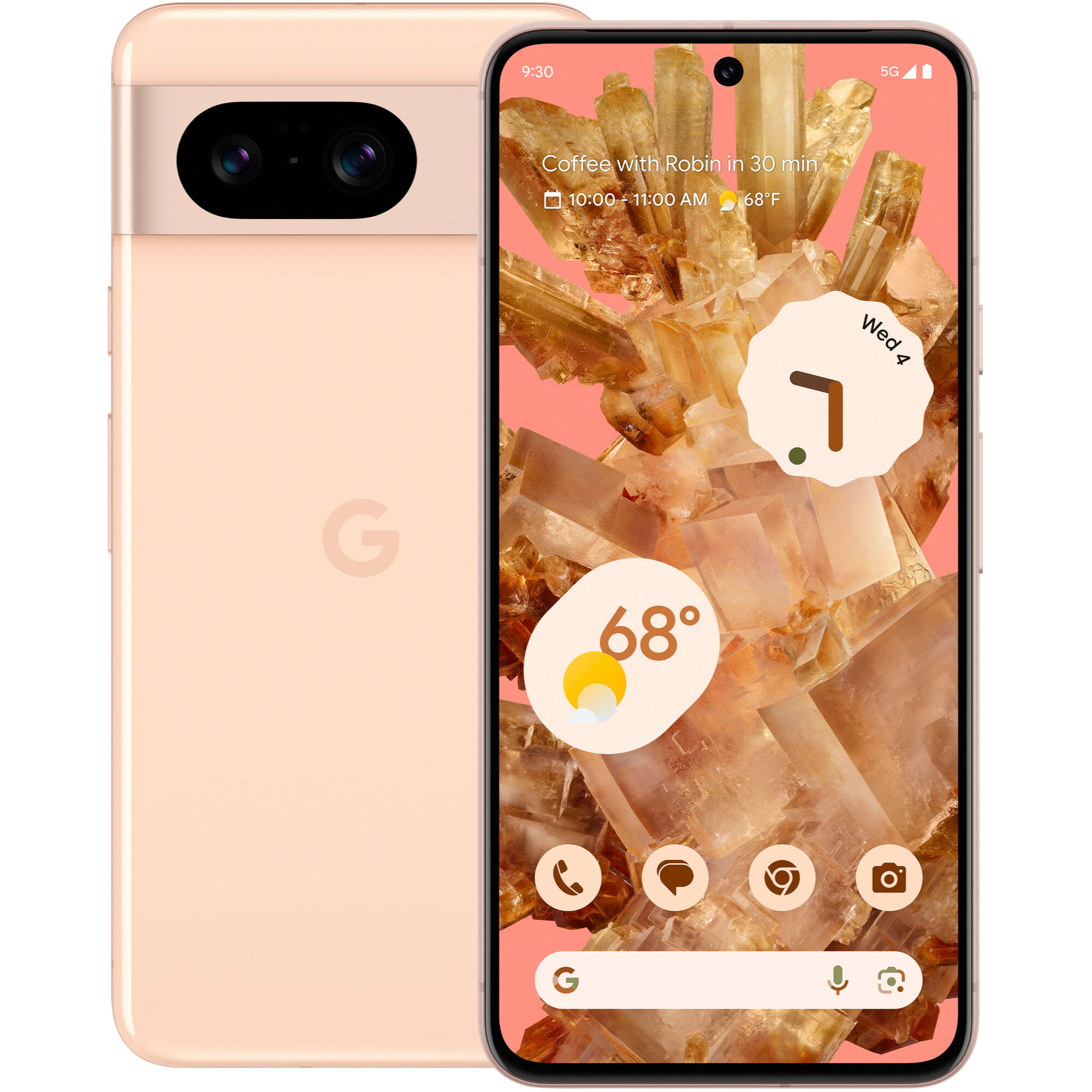 Смартфон Google Pixel 8 8/128 ГБ USA, Dual: nano SIM + eSIM, Rose (Розовый)