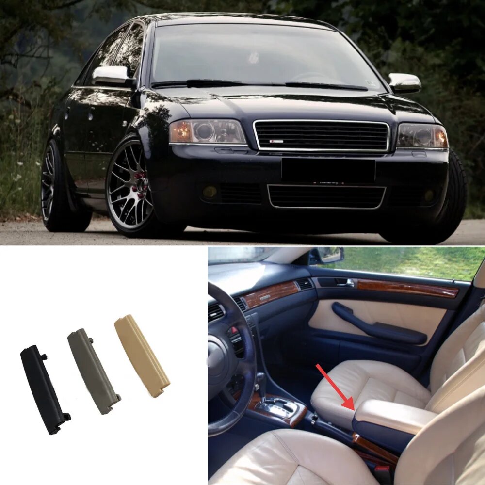 Подлокотник Audi A6 C5 1999-2005, черный