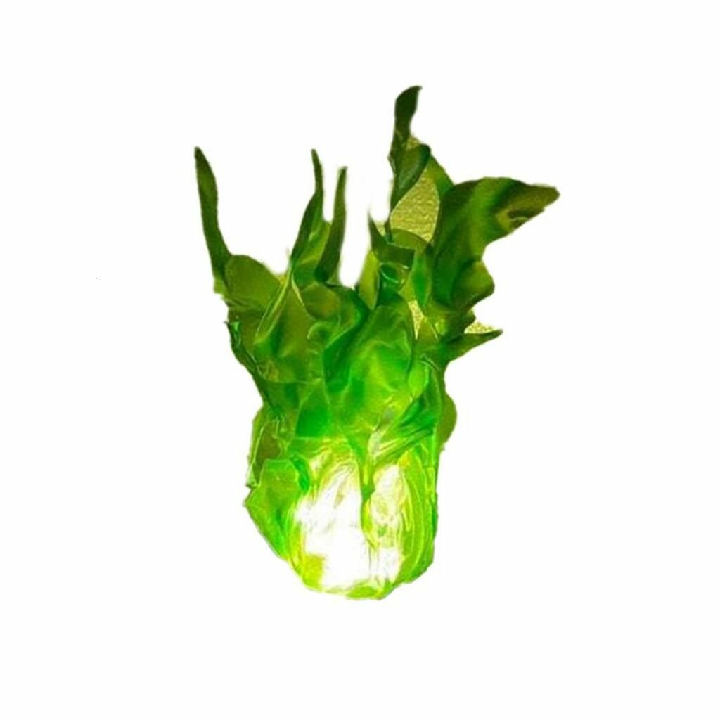 Праздничное оформление, Хэллоуин Призрачный огненный реквизит для украшения дома-Зеленый огонь