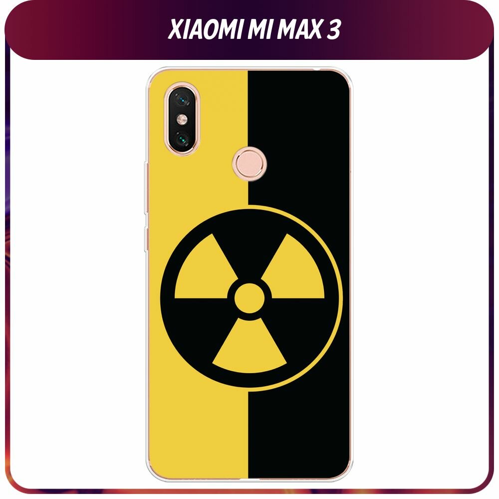 Чехол на Xiaomi Mi Max 3 / Сяоми Ми Макс 3 с принтом "Эмблема черно-желтая"