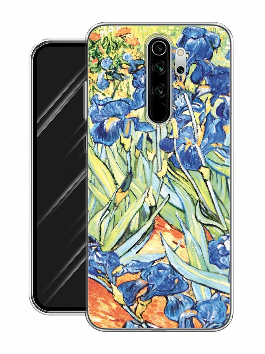Чехол на Xiaomi Redmi Note 8 Pro / Сяоми Редми Нот 8 Про с принтом "Ирисы Ван Гог" — фото 1