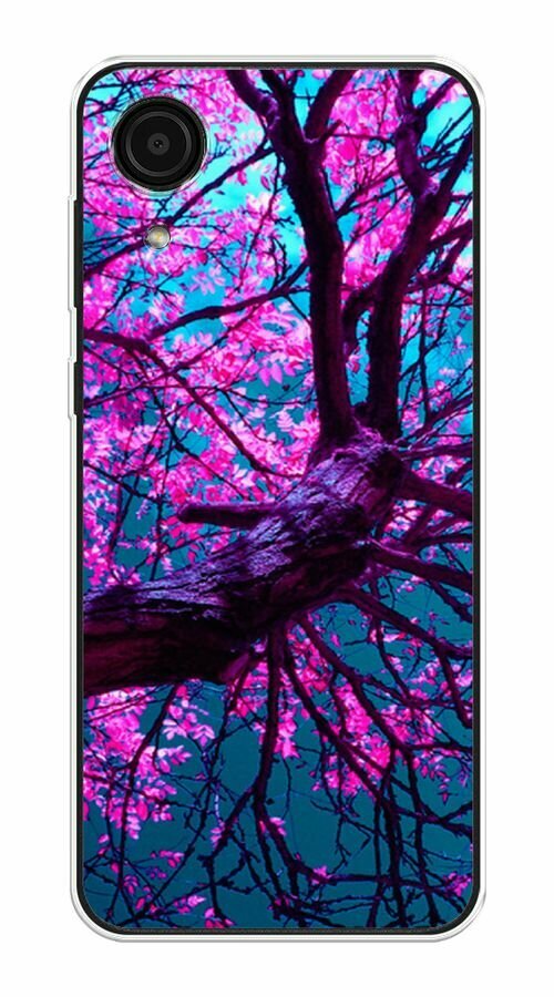 Чехол на Samsung Galaxy A03 Core / Самсунг Галакси А03 Core с принтом Фиолетовое дерево