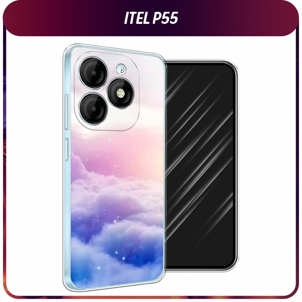 Силиконовый чехол на Itel P55 / Ител Р55 с принтом Небеса