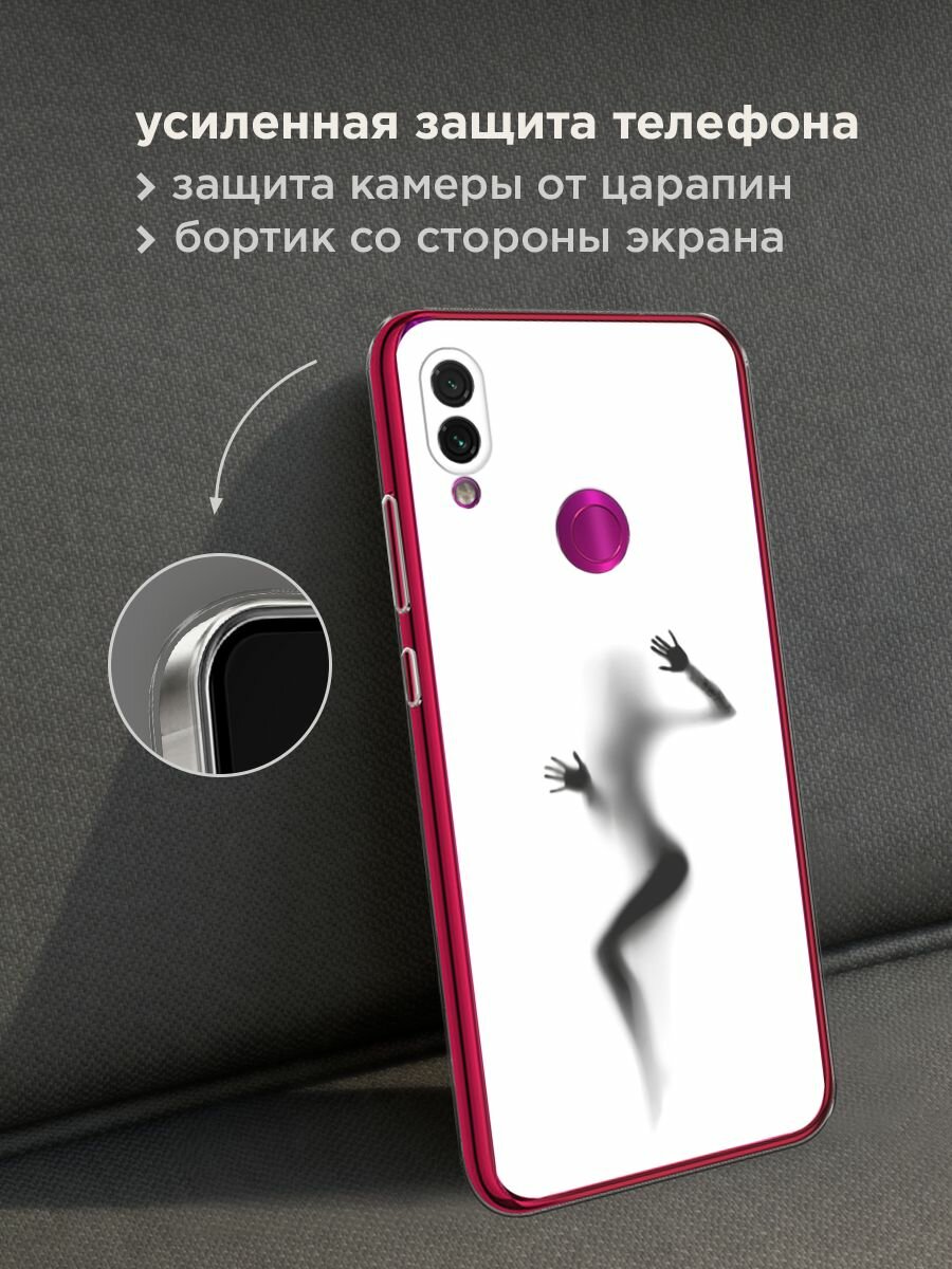 Чехол на Xiaomi Redmi Note 7 / Сяоми Редми Нот 7 с принтом "Девушка в душе" — фото 1