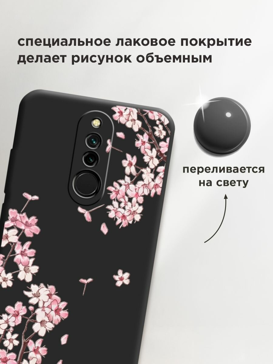 Чехол на Xiaomi Redmi 8 / Редми 8 с принтом "Ветви сакуры 5" — фото 1