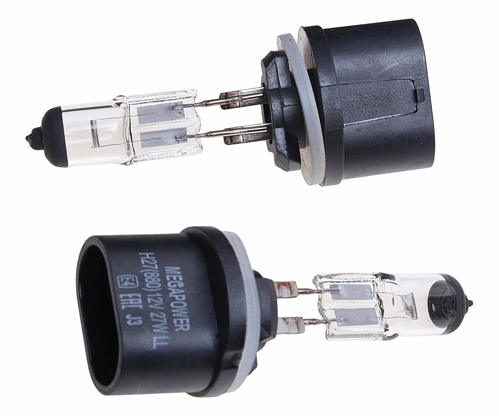 Лампа 12V H27(880) 27W PG13 бокс Long Life 2 шт арт 37033010 MEGAPOWER AUTOMOTIVE
