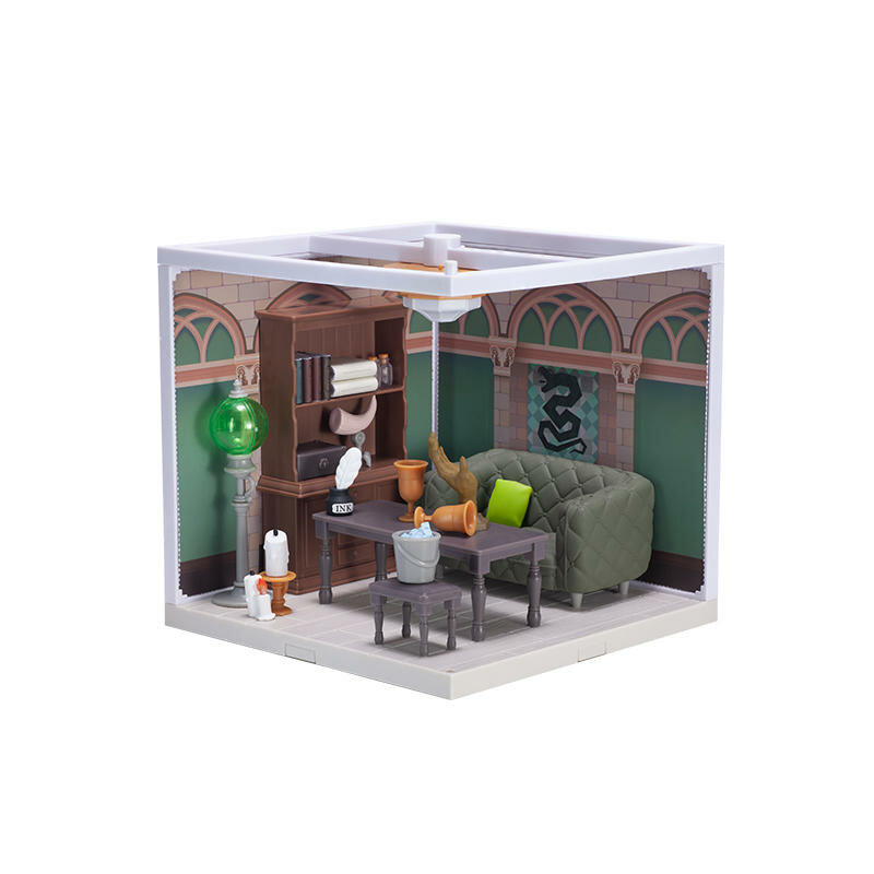 Сборный конструктор-диорама унисекс POP MART Гарри Поттер Общая гостиная замка Хогвартс, зеленый