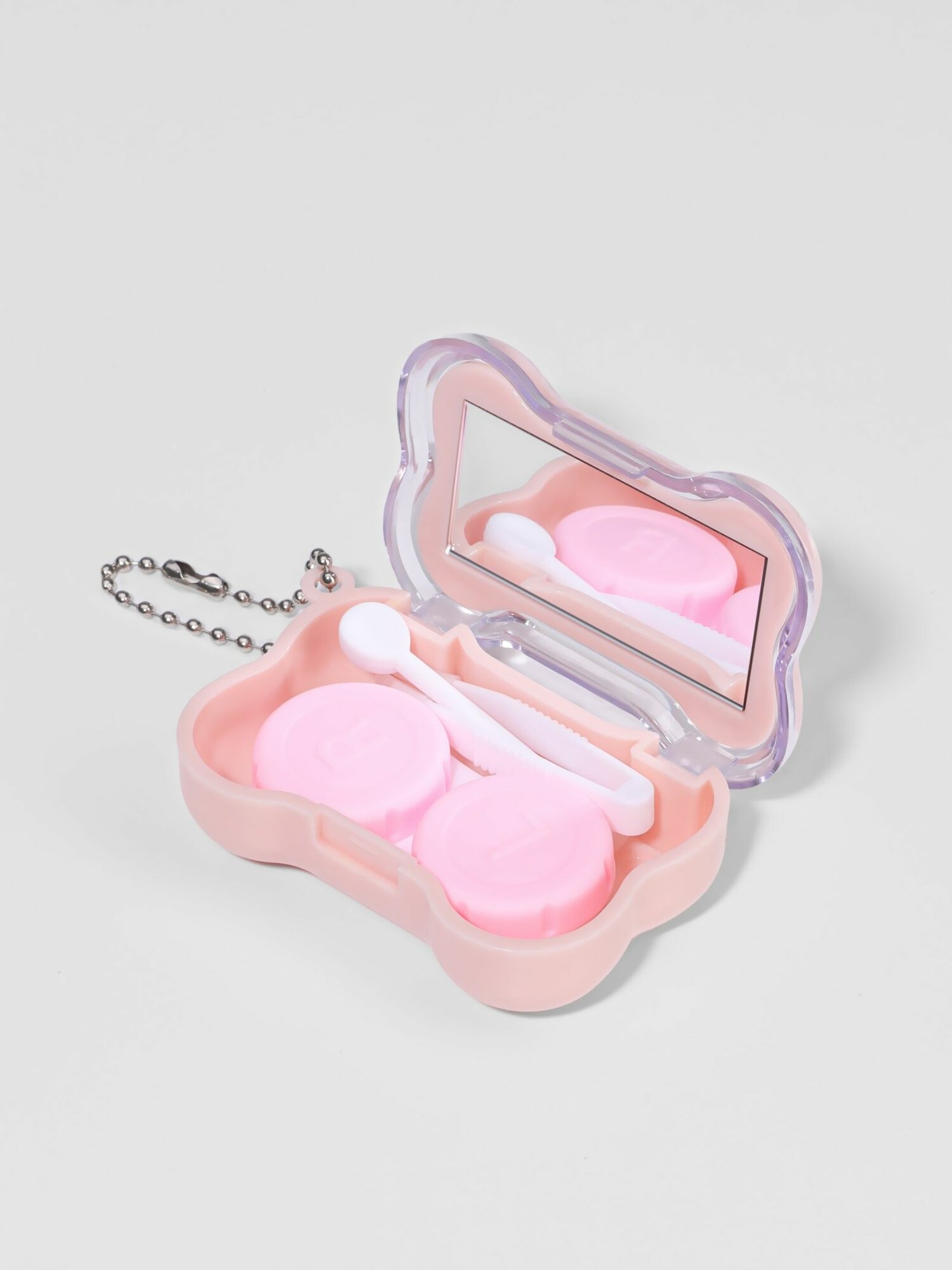 Набор для контактных линз, в футляре с зеркалом, 4 предмета