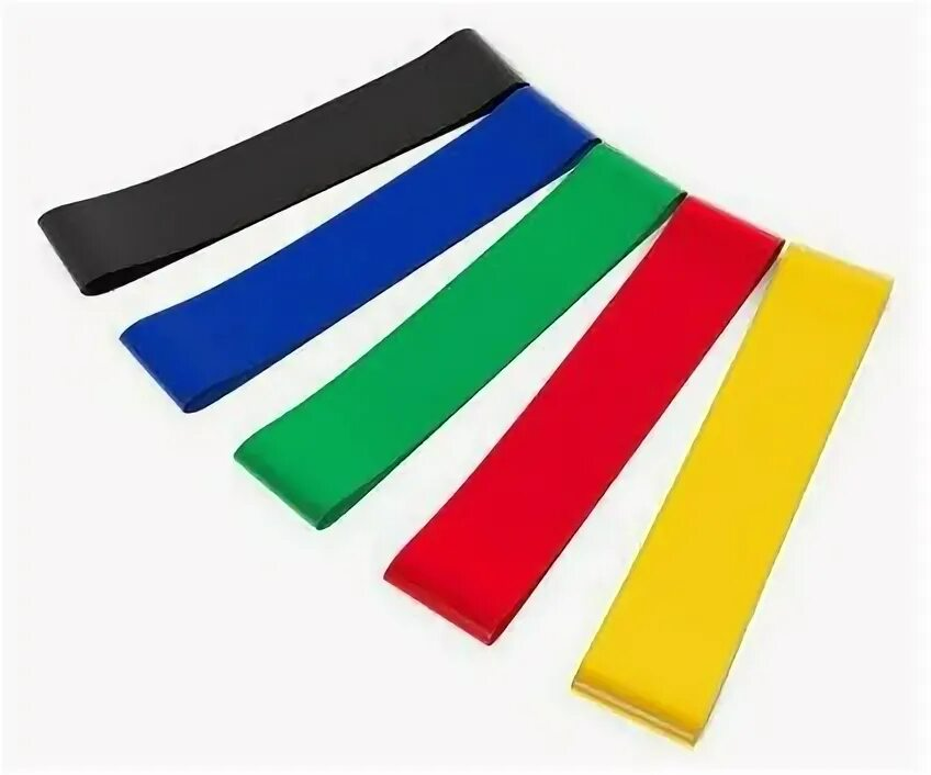 Резинки для фитнеса с упражнениями на ноги и ягодицы, набор из 5 штук (резиновые петли, ленточный экспандер)