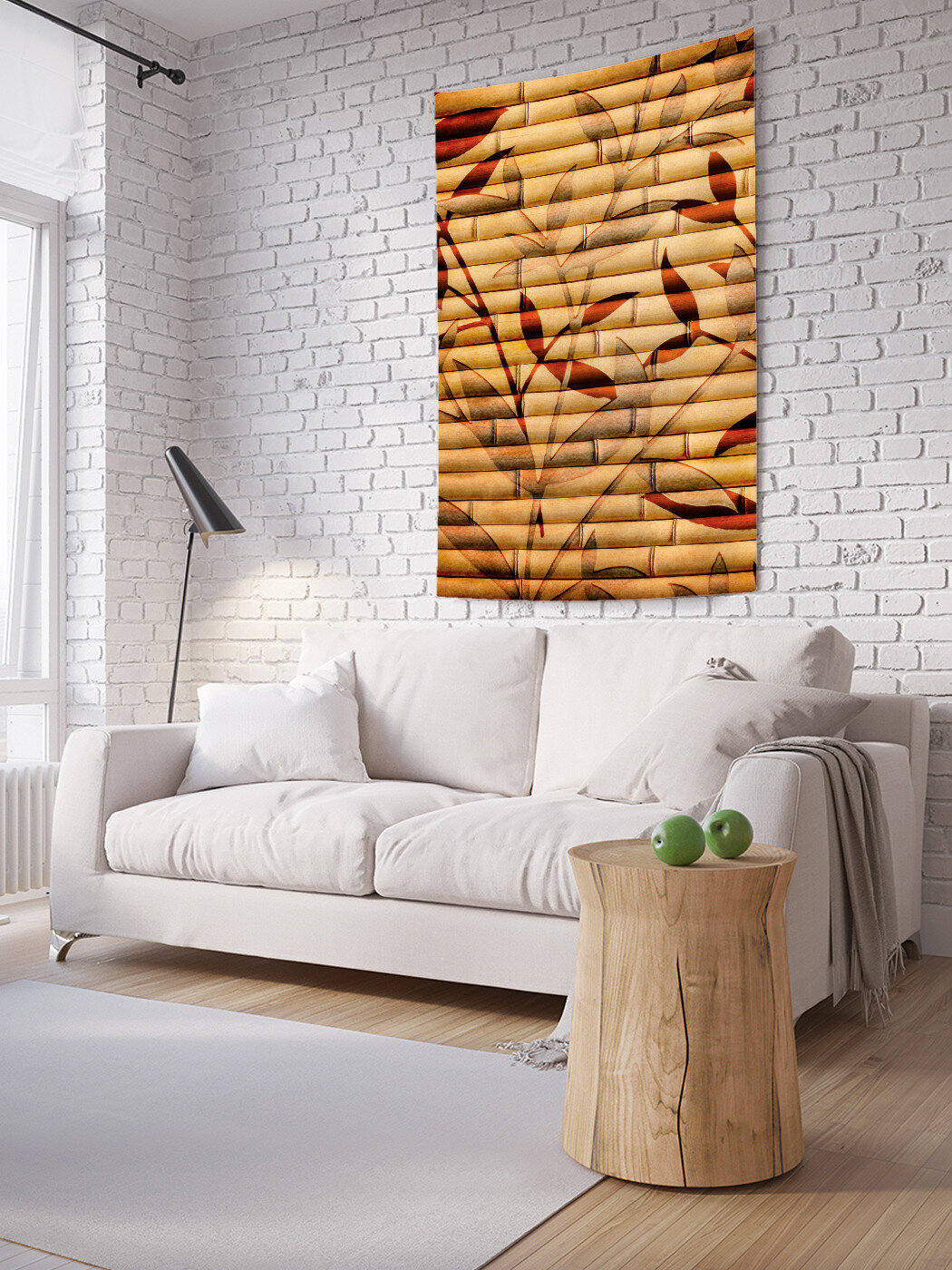 Вертикальное фотопанно на стену JoyArty "Бамбук", из ткани, 100х150 см