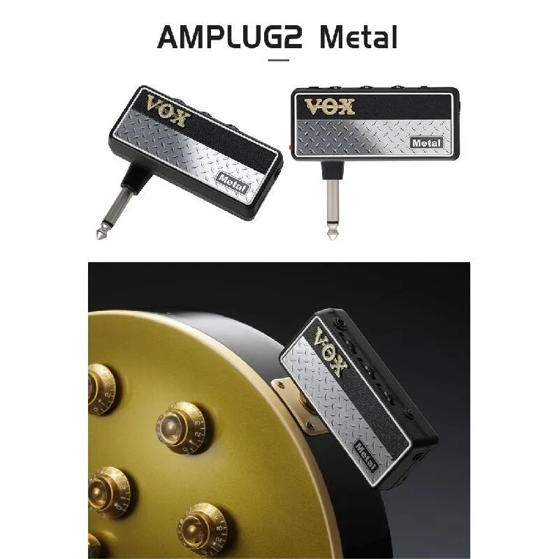 VOX AMPLUG2 Classic Rock Гитарный усилитель для электрогитары, питание от батареек, пластик — фото 1