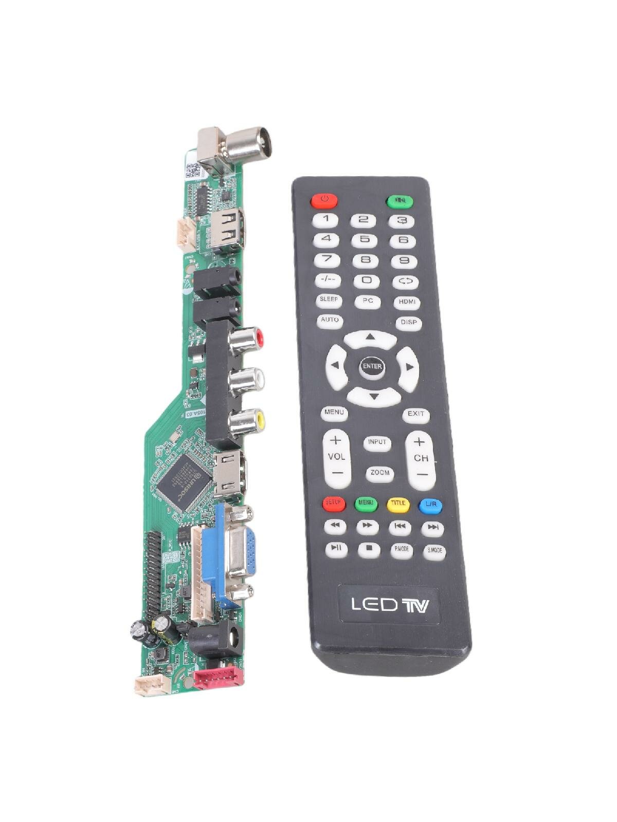 Плата контроллера ЖК-телевизора с интерфейсом V29 AV TV VGA HDMI USB
