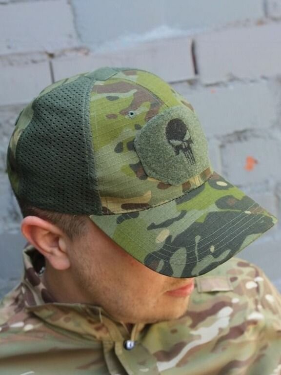 Бейсболка/ кепка "Череп" универсальная, цвет мультикам