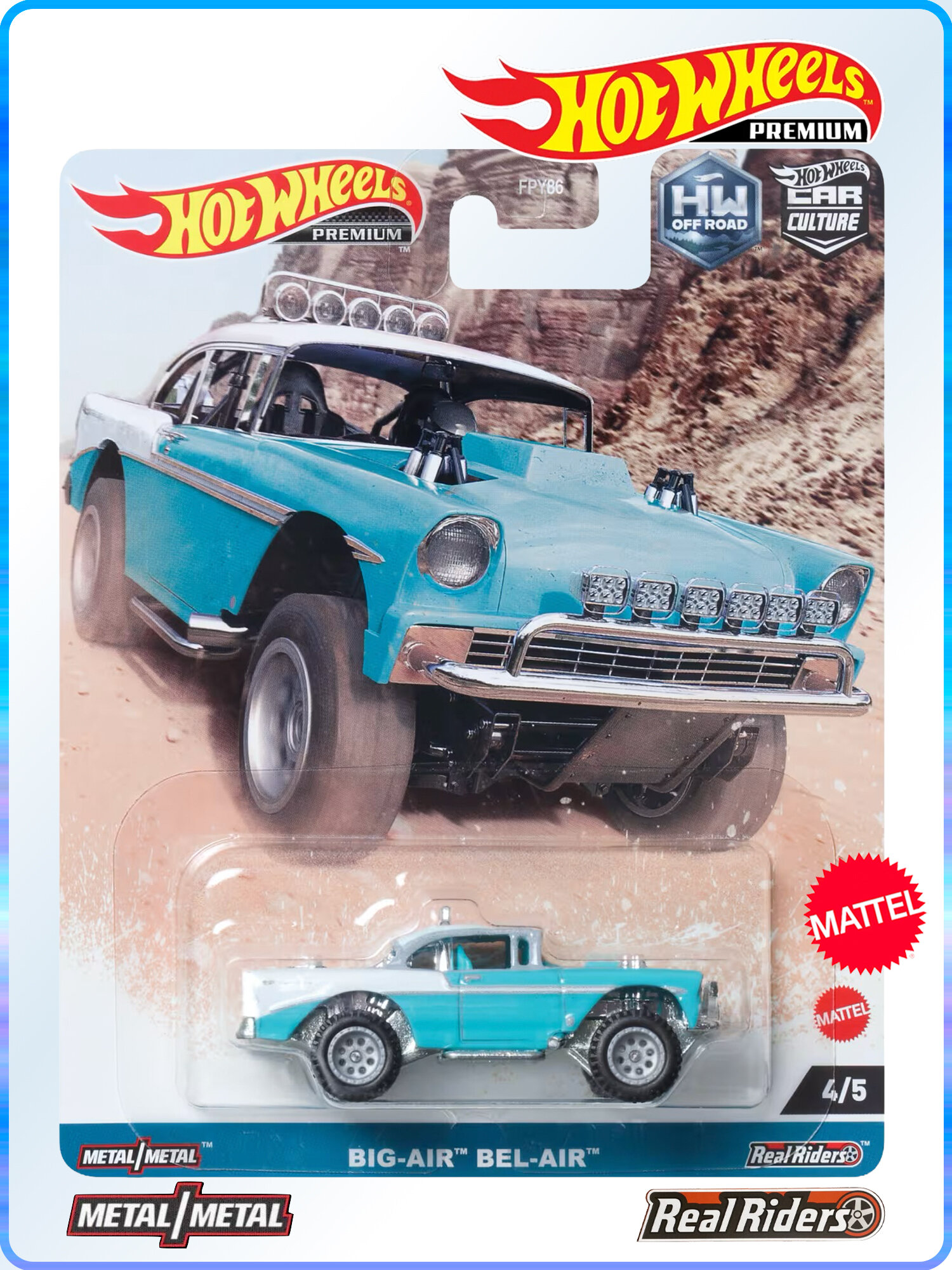 Hot Wheels Premium BIG-AIR BEL-AIR Car Culture Хот Вилс премиум (резиновые колеса) Mattel HKC74