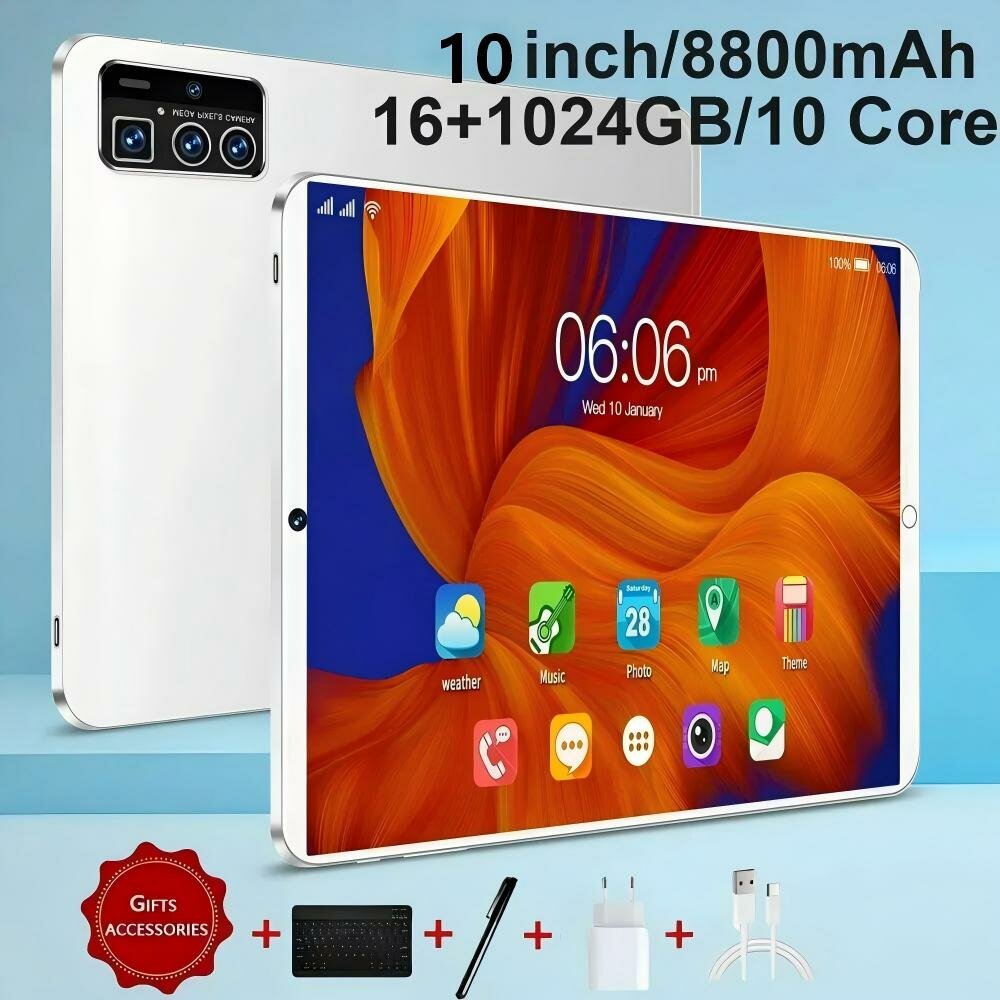 Планшет, 10" 1024 ГБ, серебристый