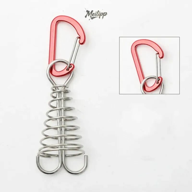 Алюминиевые анкерные колышки для палаток и тентов, пружинная конструкция, ветроустойчивые