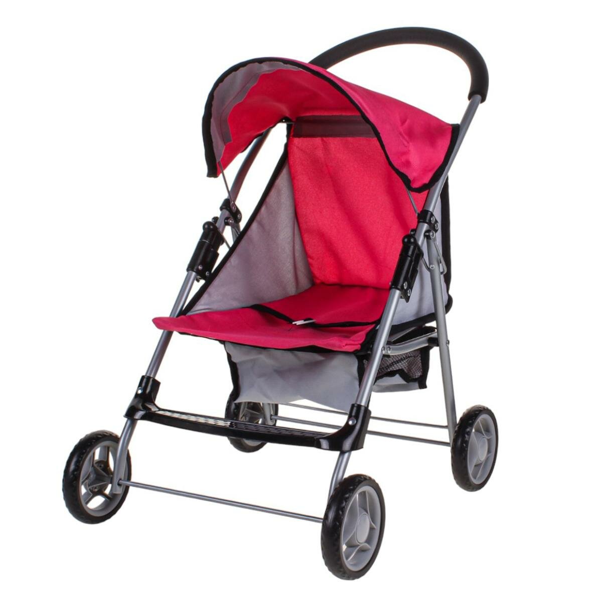 Коляска для кукол сидячая, металлический каркас, разноцветный принт, 57х42х36см