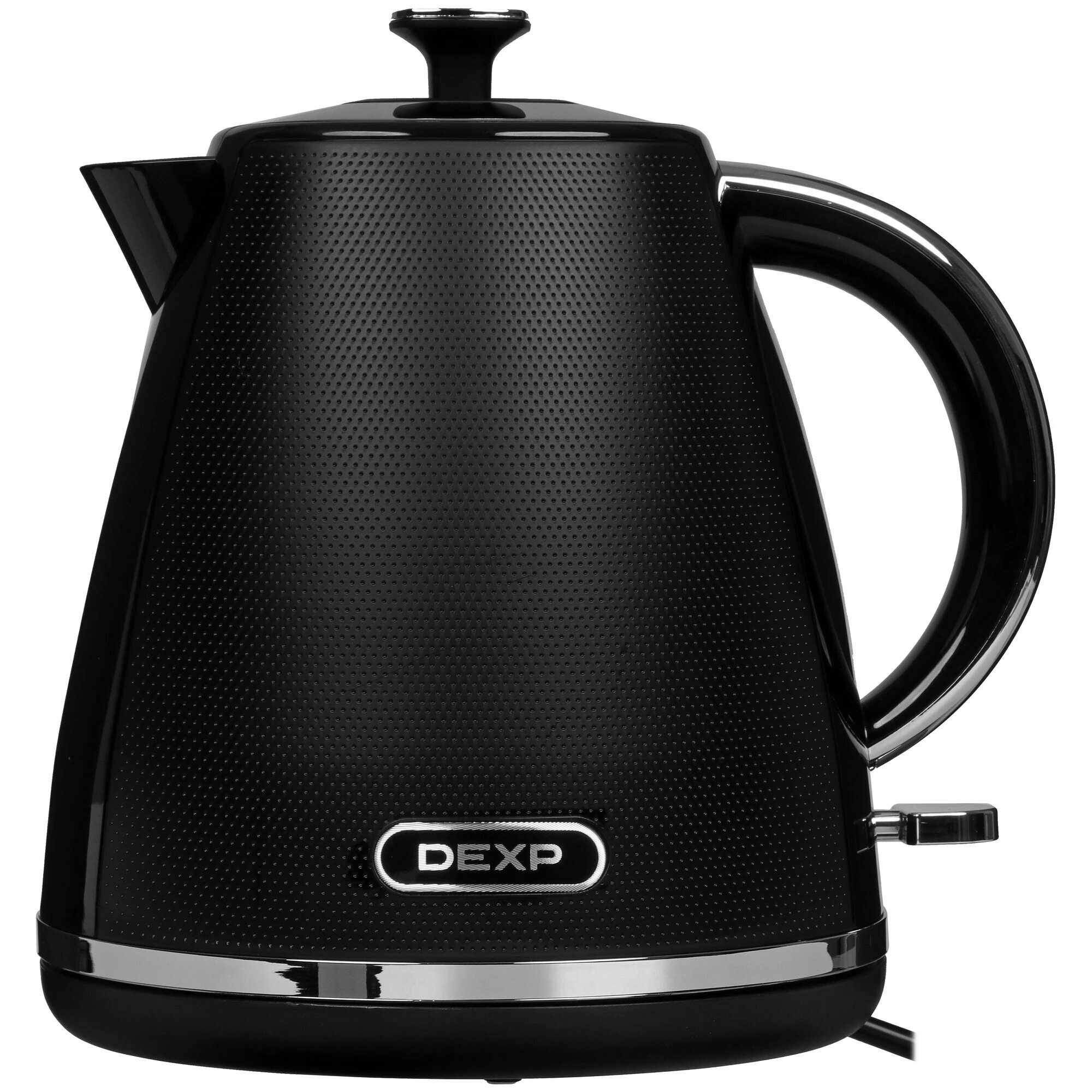 Электрочайник DEXP DK-P1900B, пластик, нержавеющая сталь, чёрный, 1,7 л