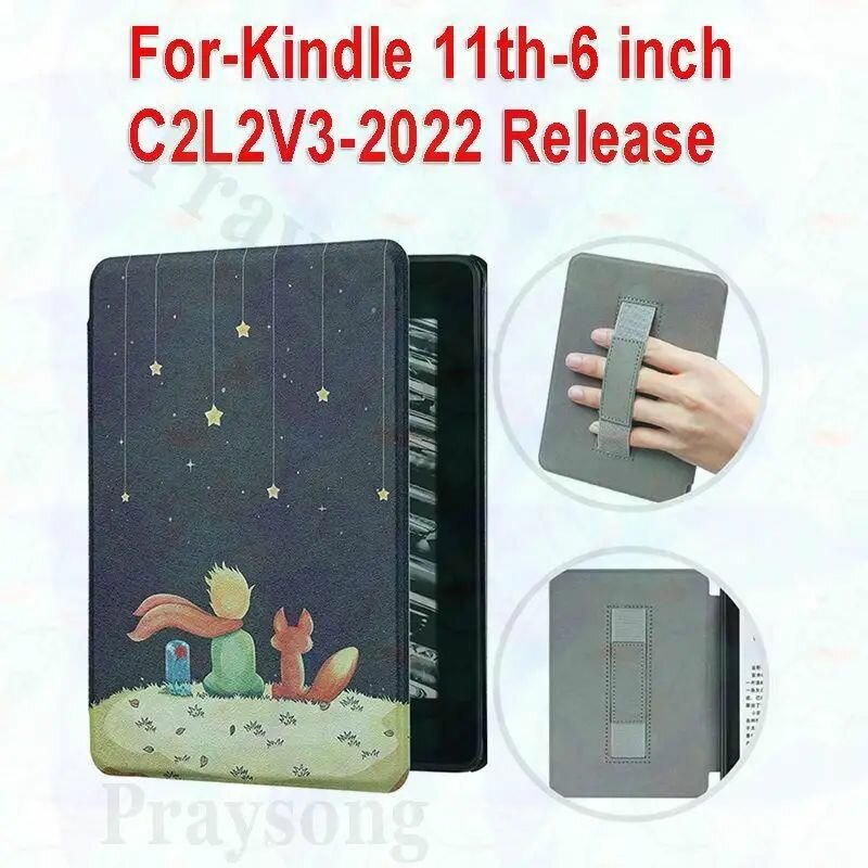 Чехол для рисования флип для Kindle 11th 2024 6 дюймов Smart Auto Wake Up чехол для Kindle 11-го поколения 2022 года выпуска C2L2V3, маг-yw