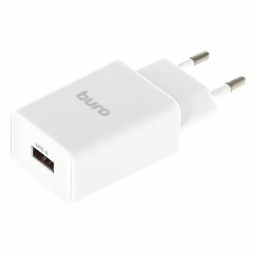 Сетевое зарядное устройство Buro BUWA1, USB-A, 10.5Вт, 2.1A, белый [buwa10s100wh]