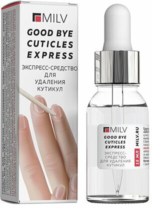 MILV, Средство для удаления ороговевшей кожи «Кератогель EXPRESS «GOOD BYE CUTICLES». 15 мл.
