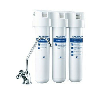 Фильтр под мойку АКВАФОР Кристалл A для ж/в 8000 л, 2,5 л/мин, белый