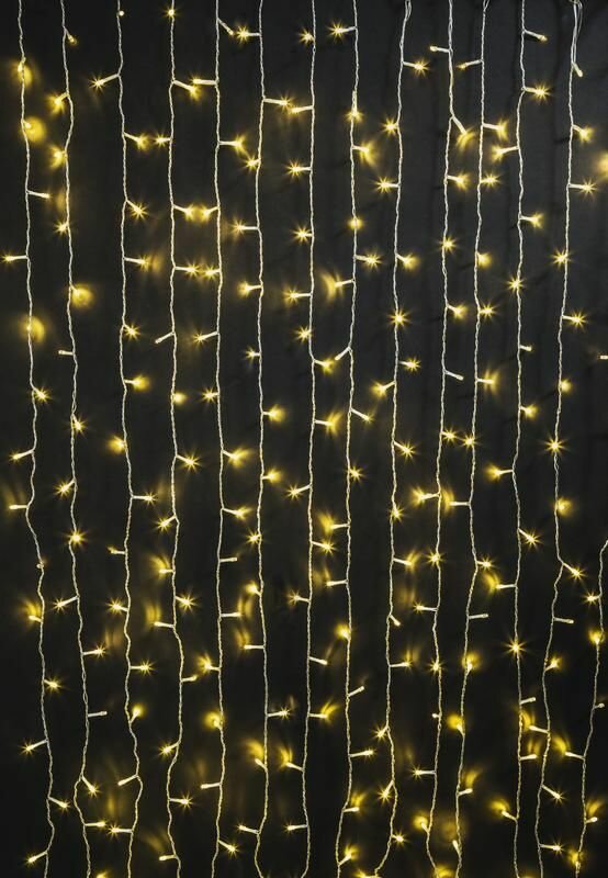 Гирлянда светодиодная «Занавес» 93 670 NGF-С03-02 2х3м 400LED WW IP20 TR Navigator 93670