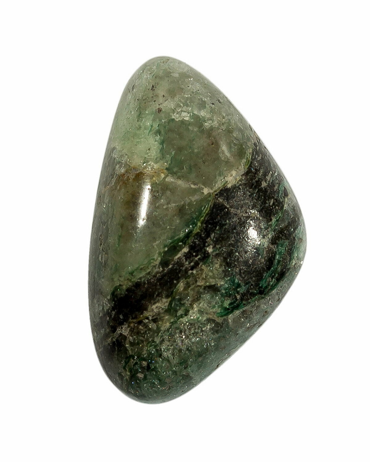 Кабошон из фуксита, размер 17х11х5 мм, вес 2 грамма