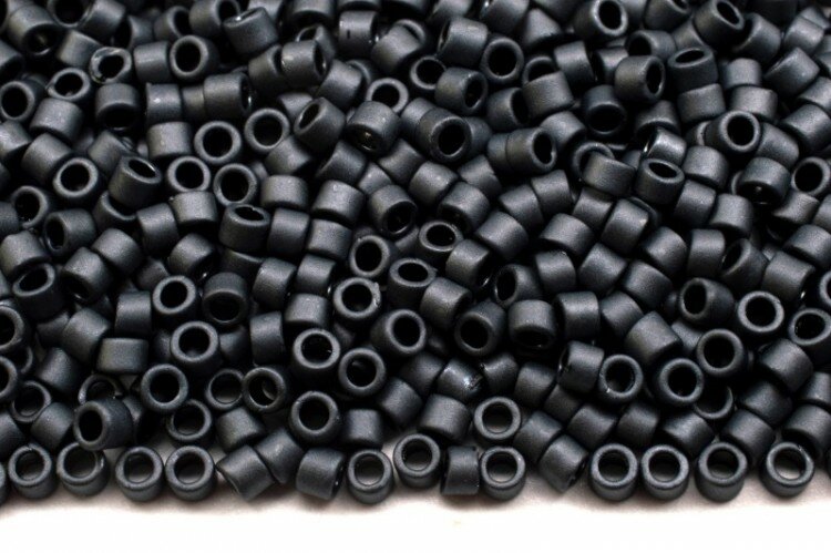 Бисер японский TOHO Treasure цилиндрический 11/0 #0611 серый, матовый непрозрачный, 5 грамм