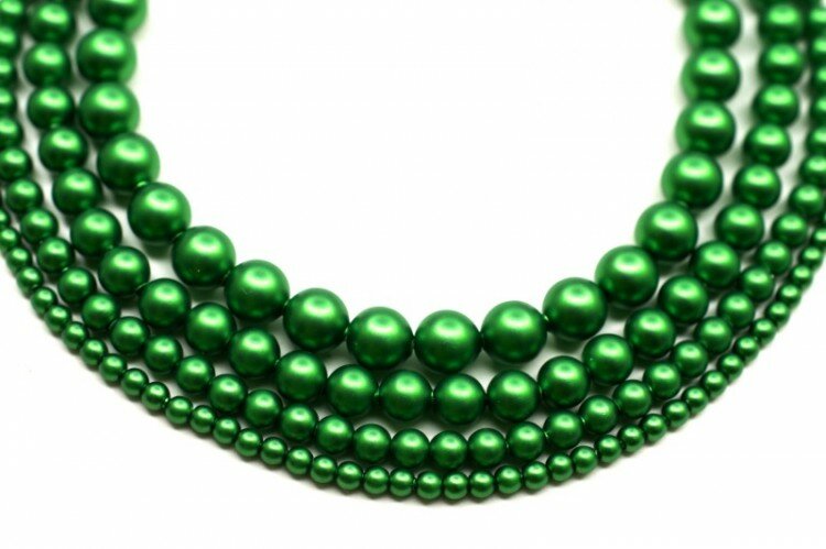 Жемчуг Swarovski 5810 #2014 3мм Crystal Eden Green Pearll, 5810-3-2014, 10шт