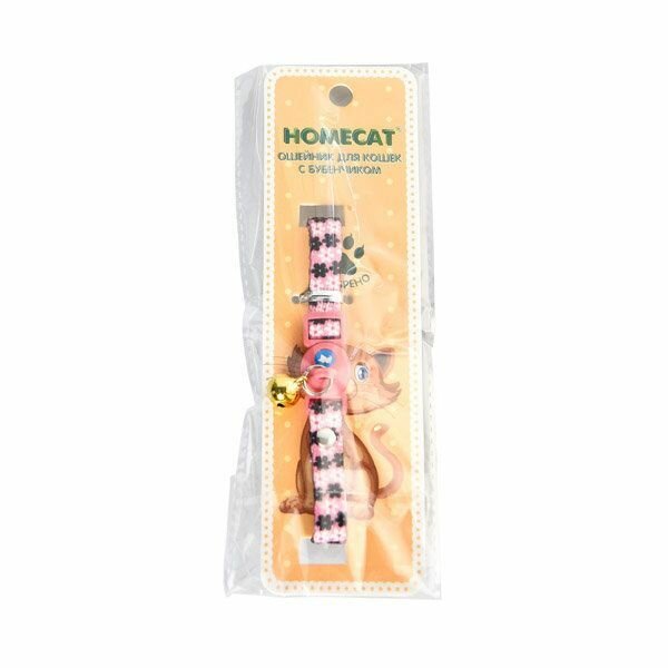 Homecat Ошейник для кошек Цветы, 20-30 см