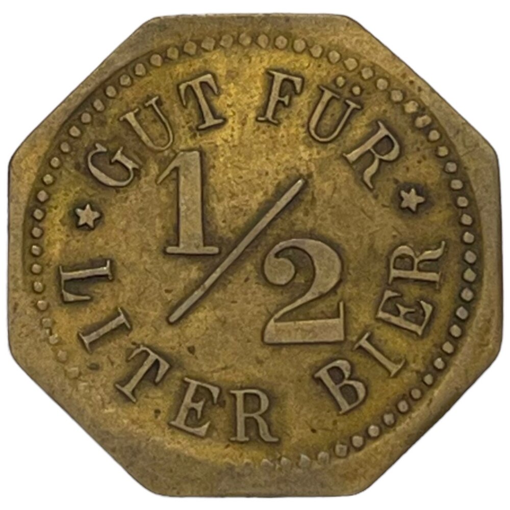 ФРГ, Берлин токен на 1/2 литра пива 1949-1990 гг. (Вид 2) (Br)