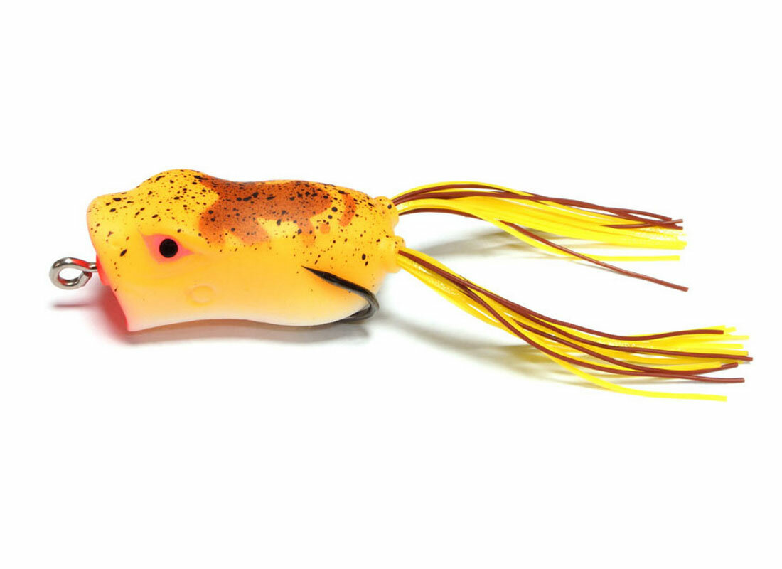 Приманка-незацепл. Kosadaka мягк. оснащ. плав. Лягушка-поппер имит. лапок LF31 40mm, 8g, цвет P05