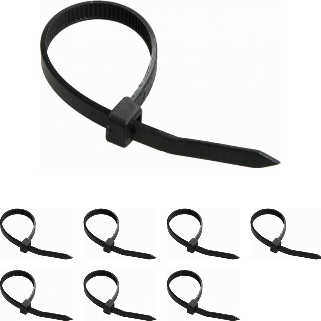 Хомут Fortisflex КСС 3x120 нейлон черный (100 шт.) (комплект из 7 уп.)