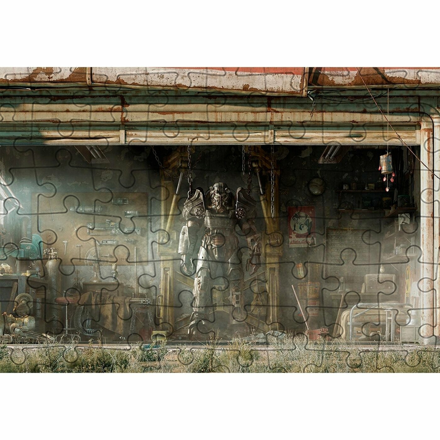 Пазл картонный А4: модель Fallout 4-21