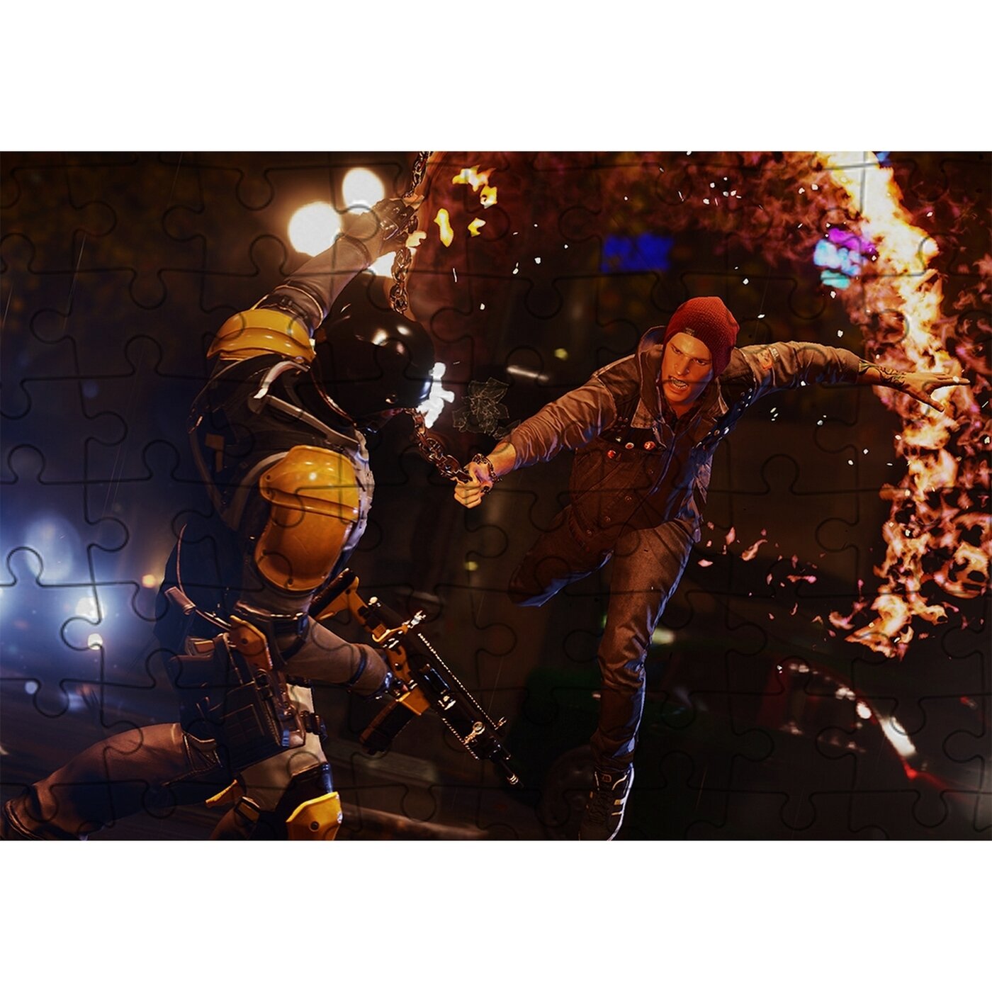 Пазл картонный А4: модель InFamous - 33