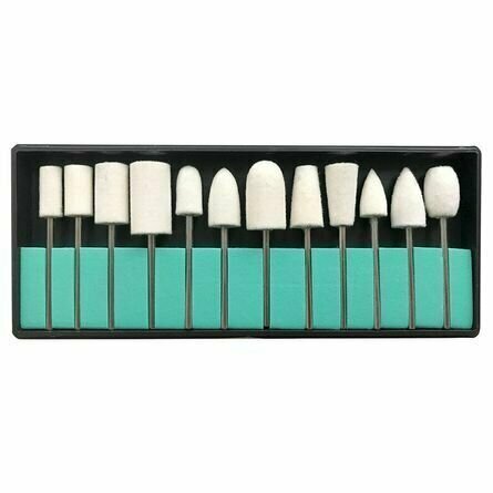 Набор полировальных фетровых насадок 2,35 мм (12 штук)