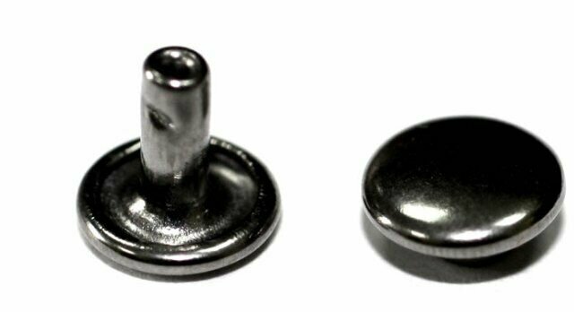 Хольнитены двухсторонние 6*6 мм. цв. черный никель (упак.100 шт.) "Proknopka"