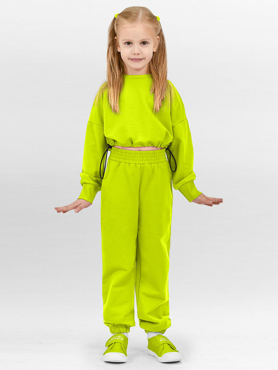 Комплект одежды детский летний с брюками футер PREMIUM LINE