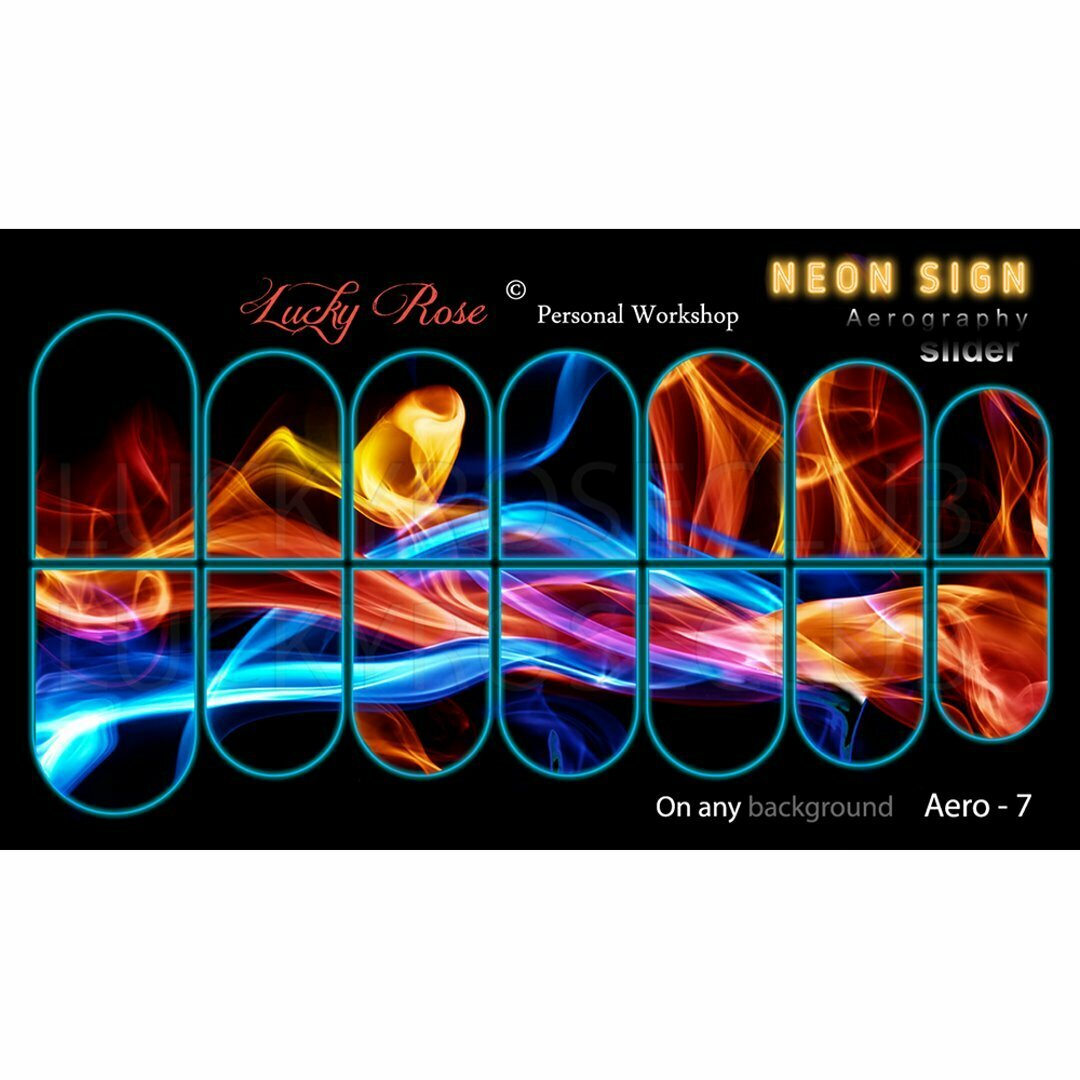Слайдер-дизайн Lucky Rose Aero Neon №007