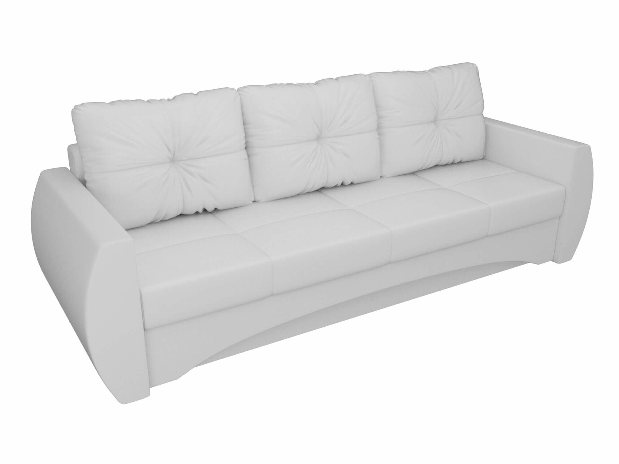 Artum Прямой диван Сатурн эко кожа белый