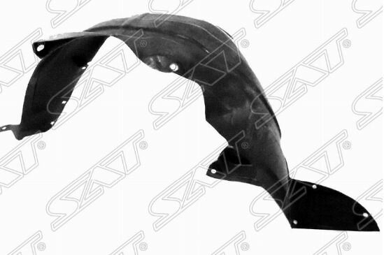 Подкрылок SAT ik-1121, для Hyundai Getz, передний, левый, черный