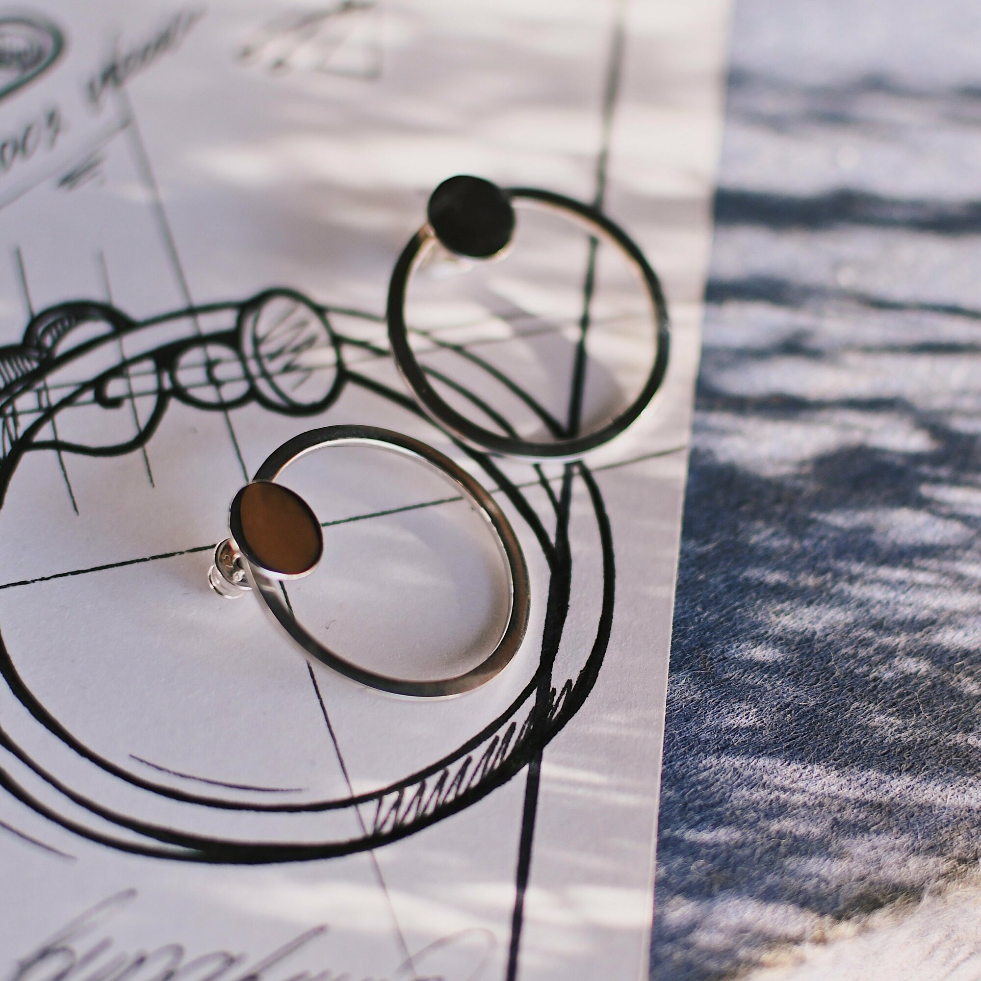 Набор серег, серебро, 925 проба