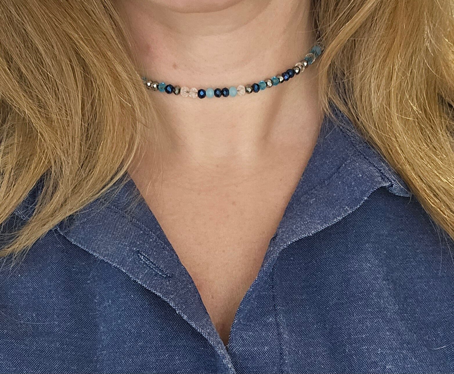 Чокер, стекло