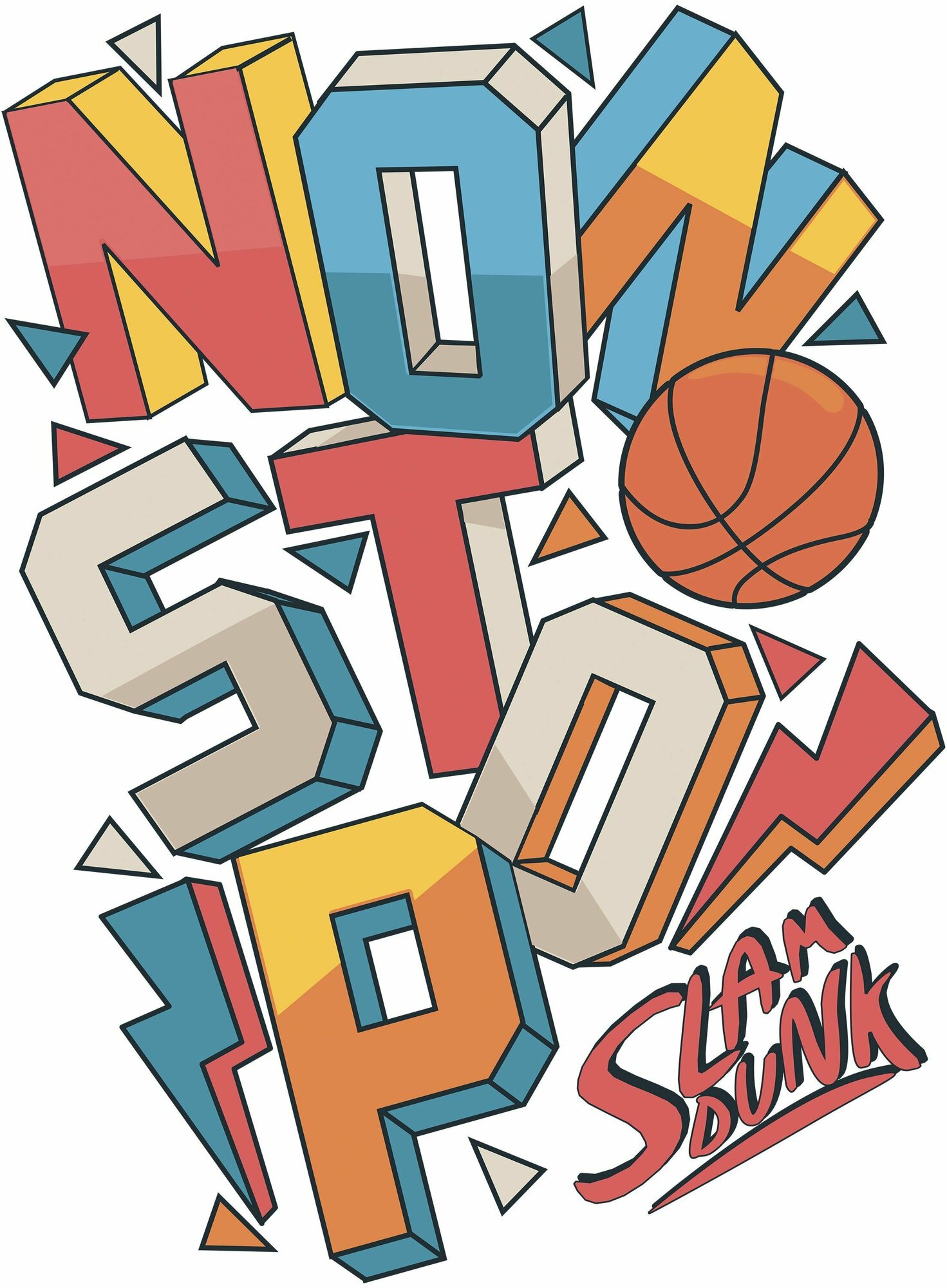 Термонаклейка для одежды "Без остановки", термотрансфер, 14,5х19,5 см