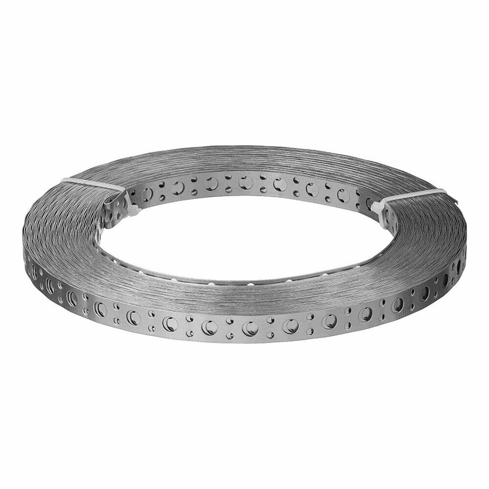 Перфорированная вентиляционная лента прямая ПВЛ, 12х0.75мм, 25м, ЗУБР (310247-12-75)