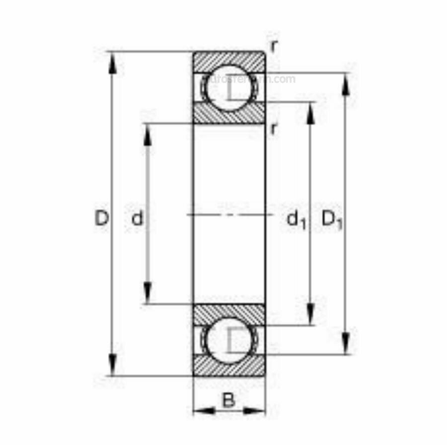 SKF 6306N подшипник