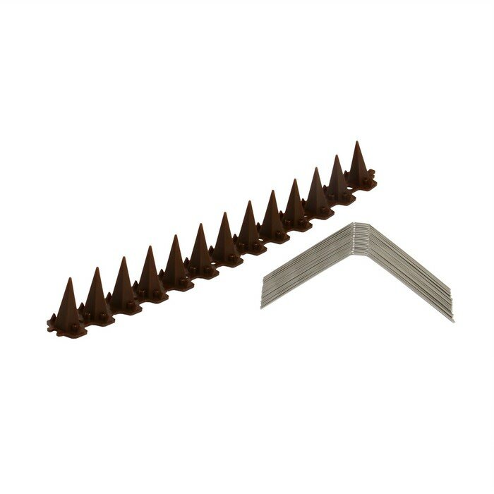 Greengo Отпугиватель для птиц, 33×10 см, шипы противоприсадные 39 шт, 3 ряда, Greengo